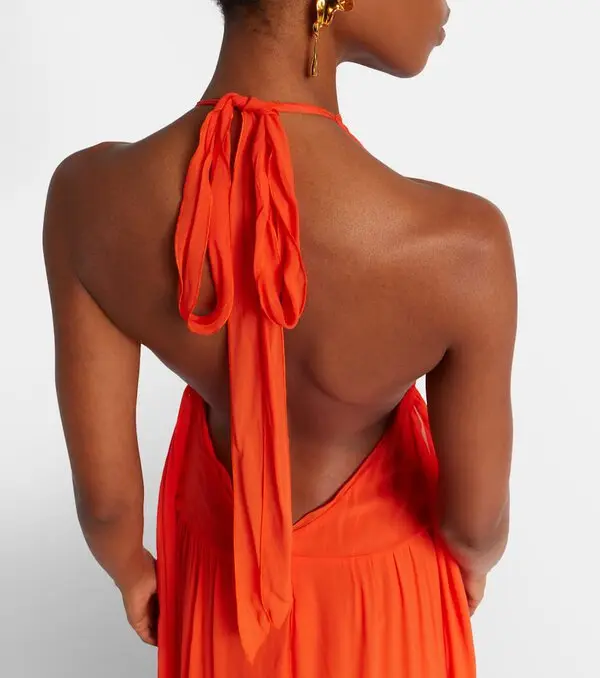 Blumarine Georgette Gown - Orange