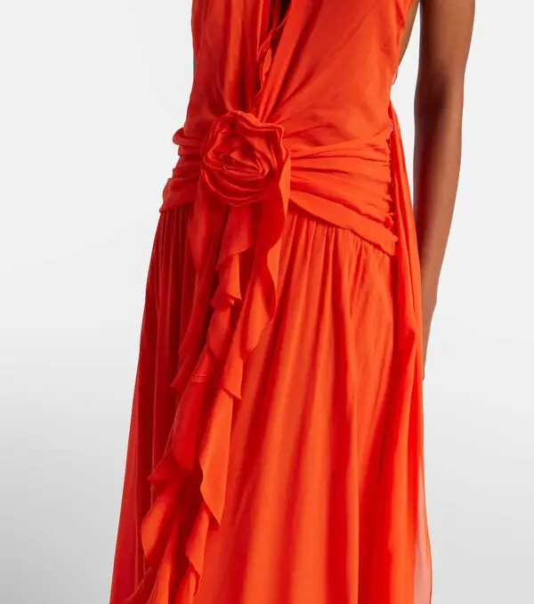 Blumarine Georgette Gown - Orange