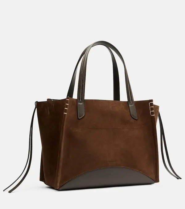 JW Anderson Large Suede Tote Bag - Brown