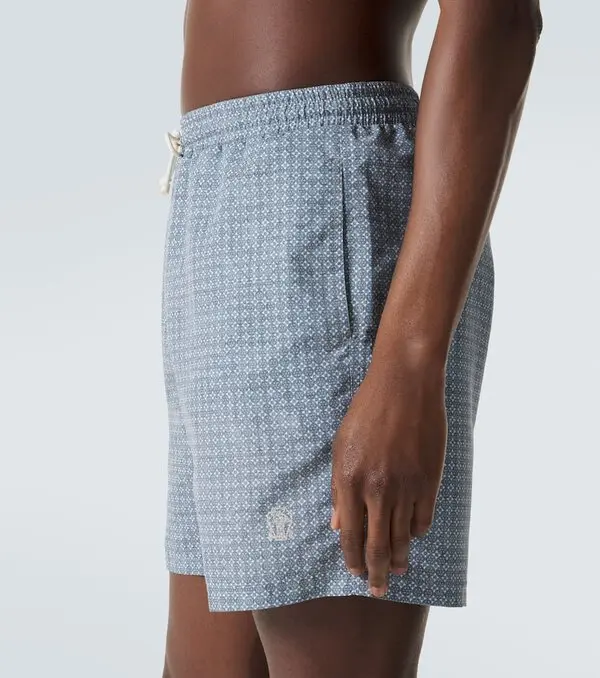 Brunello Cucinelli Printed Swim Trunks