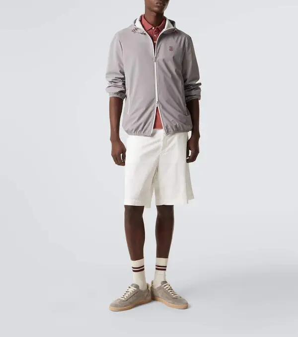 Brunello Cucinelli Logo Jacket - Grey