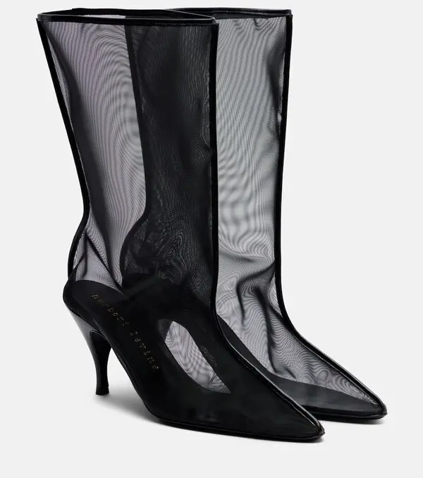 HERBERT LEVINE Mesh Mid-calf Boots