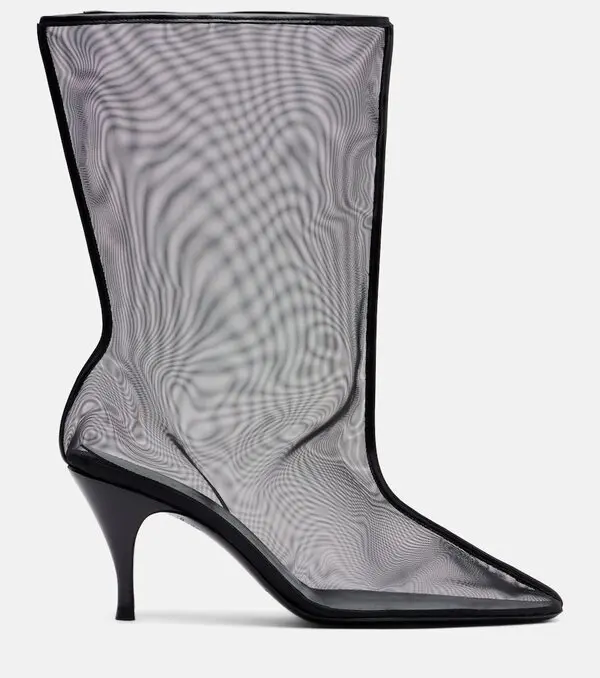 HERBERT LEVINE Mesh Mid-calf Boots