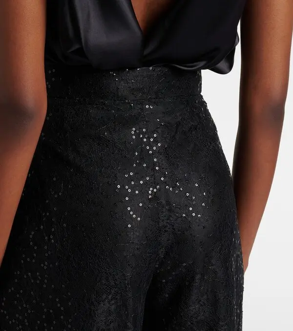 Nina Ricci Sequined Lace Balloon Trousers