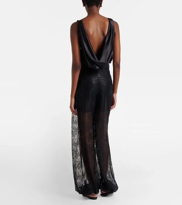 Nina Ricci Sequined Lace Balloon Trousers