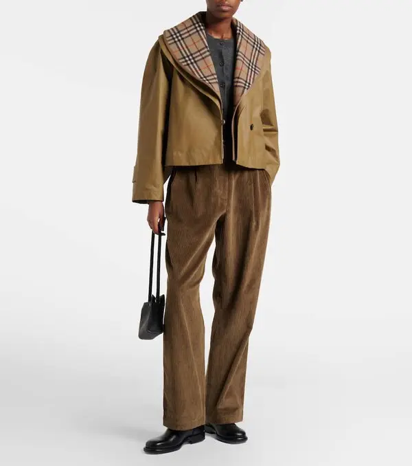 Burberry Checked Cotton Jacket