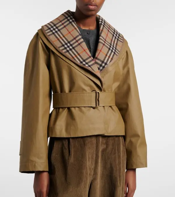 Burberry Checked Cotton Jacket