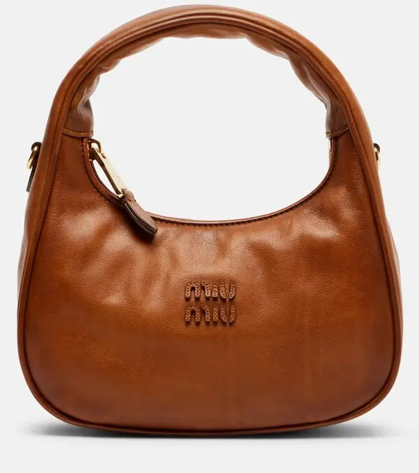 Miu Miu Wander Leather Shoulder Bag