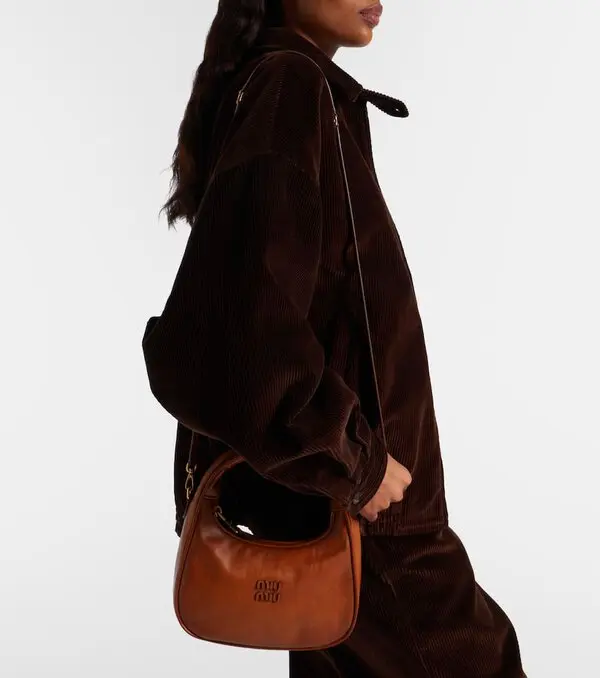 Miu Miu Wander Leather Shoulder Bag