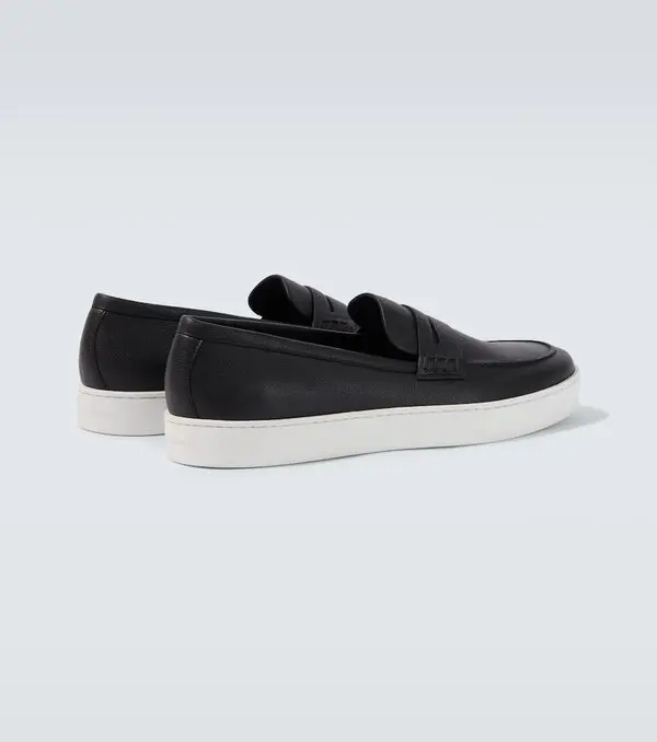 Manolo Blahnik Ellis Leather Loafers