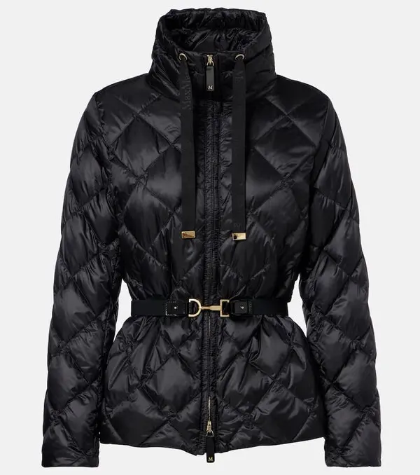 Max Mara Belted Quilted Down Jacket