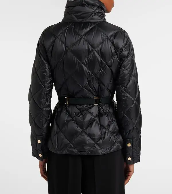Max Mara Belted Quilted Down Jacket