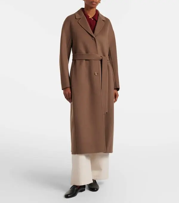 Max Mara Dama Virgin Wool Wrap Coat
