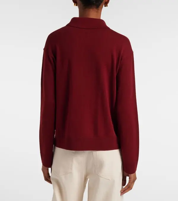 Max Mara Frisia Wool Polo Sweater - Red