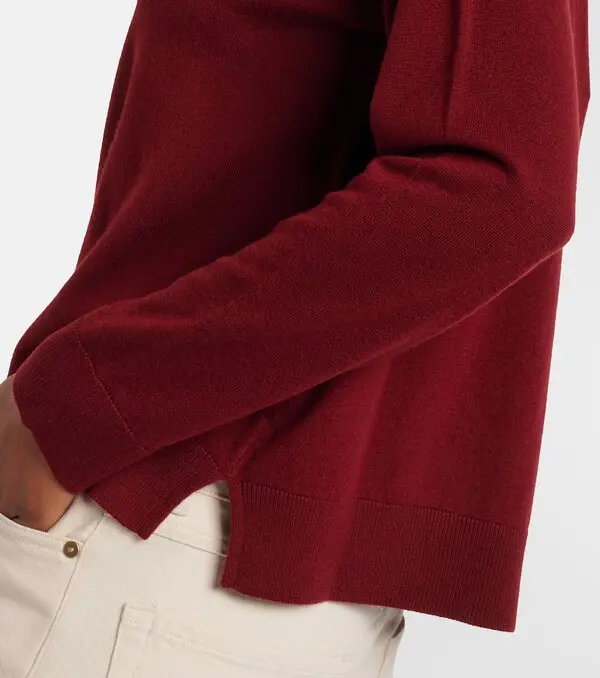 Max Mara Frisia Wool Polo Sweater - Red