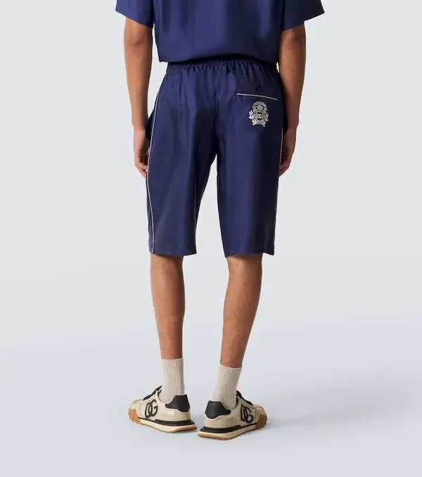 Dolce & Gabbana Silk Satin Bermuda Shorts