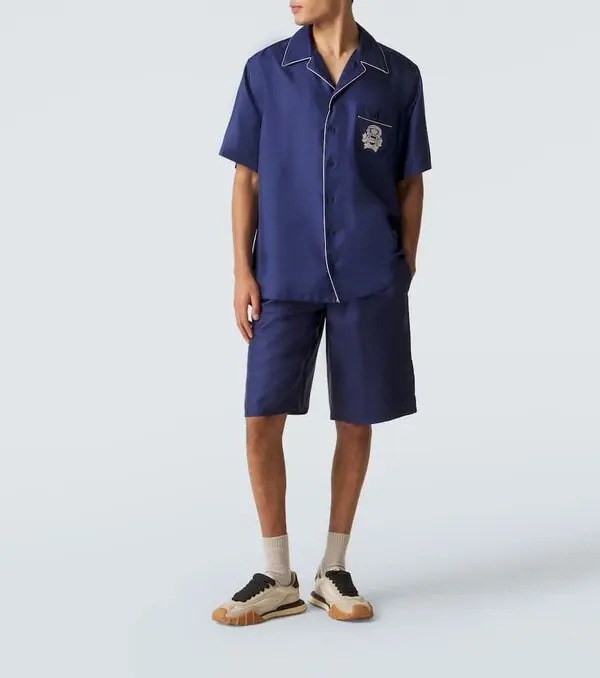 Dolce & Gabbana Silk Satin Bermuda Shorts