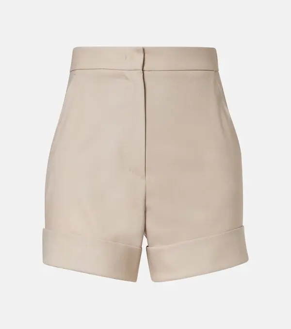 Max Mara Wool, Mohair, And Silk Shorts - Beige