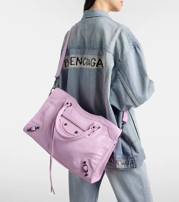 Balenciaga Le City Medium Leather Tote Bag