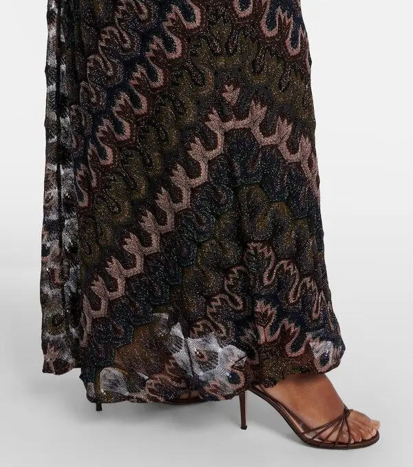 Missoni Chevron Lame Maxi Dress