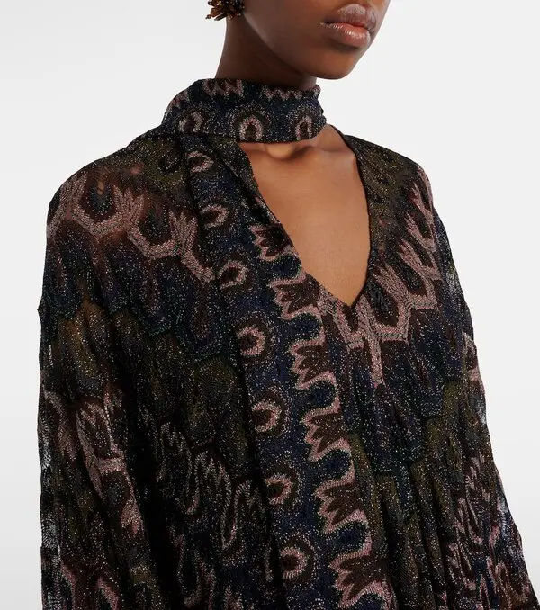 Missoni Chevron Lame Maxi Dress