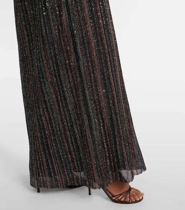 Missoni Chevron Lamé Maxi Dress