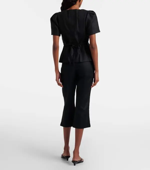 Faithfull The Brand Linen Capri Pants