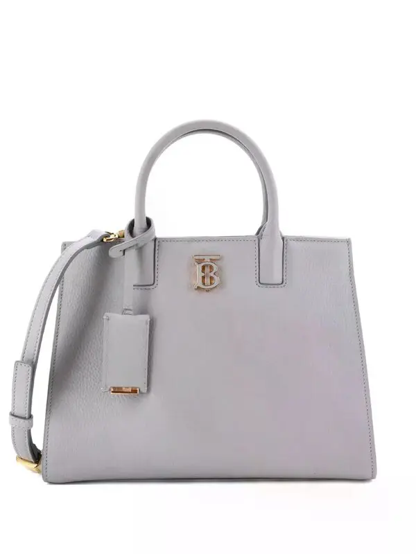 Burberry Frances Mini Leather Tote Shoulder Bag