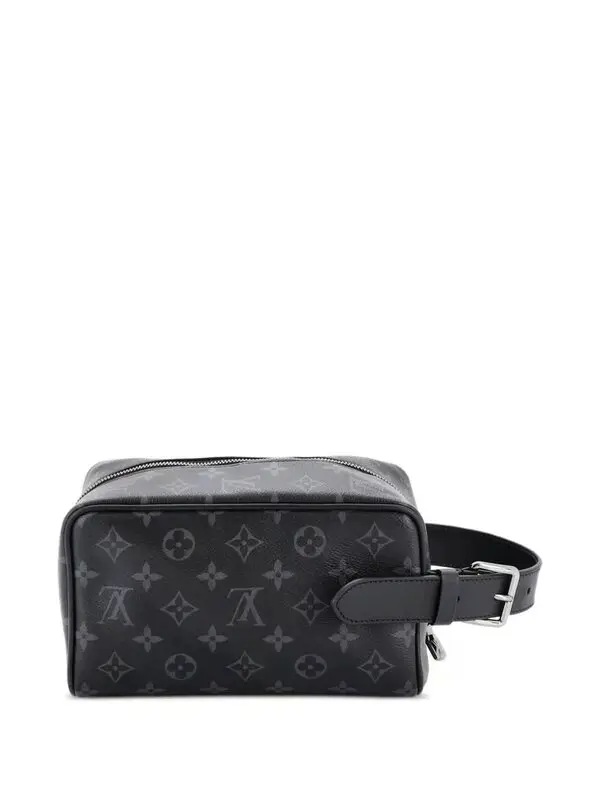 LOUIS VUITTON Dopp Kit Toiletry Monogram Eclipse Canvas Pouch