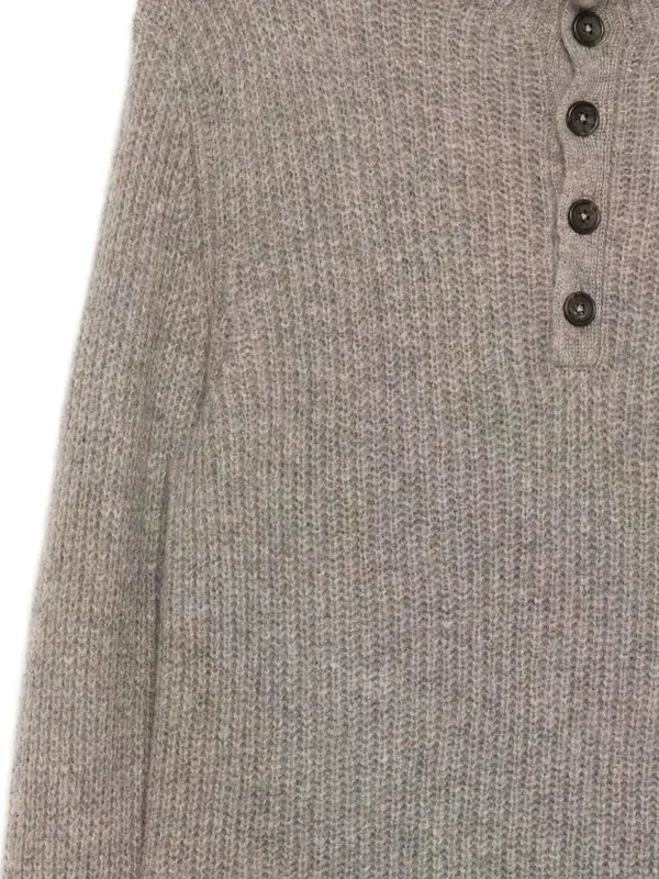 JAMES PERSE Lightweight Button Jumper - Neutrals