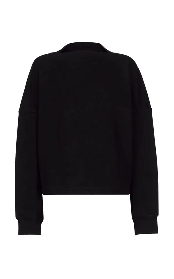 Alaïa Oversized Cotton Sweatshirt - Black