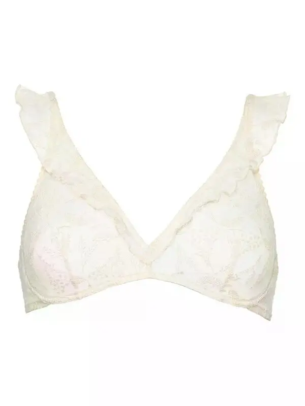 ERES Printanière Underwire Ruffled Bra - Neutrals