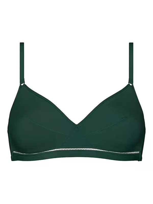 ERES Lydia Soyeuse Wireless Triangle Bra - Green