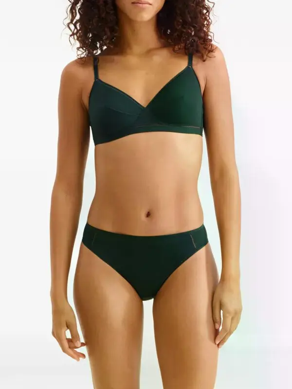 ERES Lydia Soyeuse Wireless Triangle Bra - Green