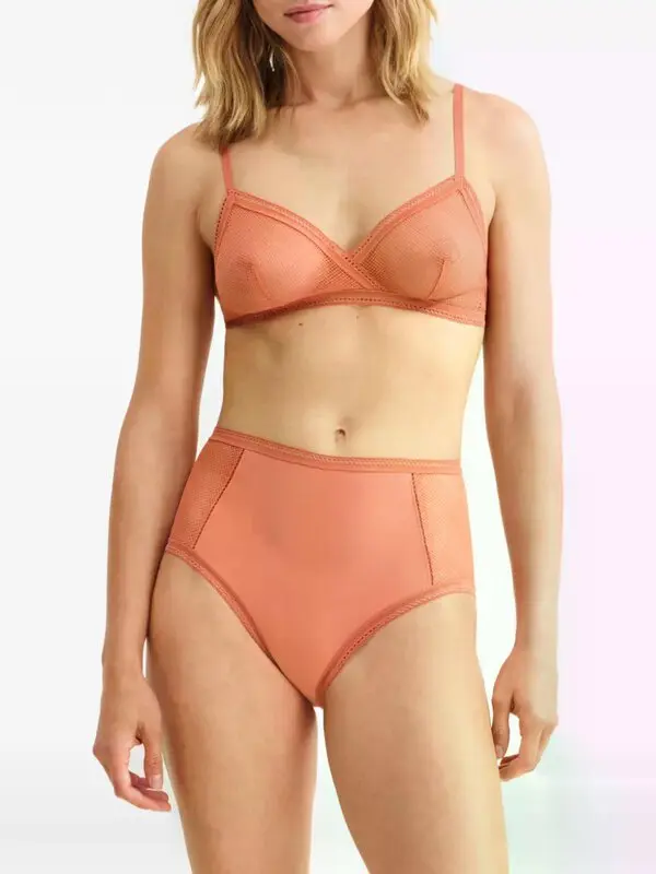 ERES Fard Wireless Triangle Bra - Orange