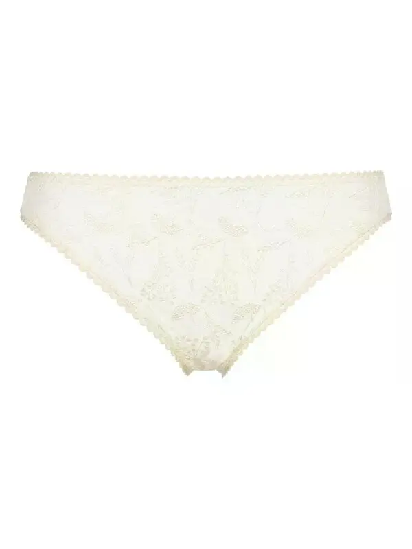 ERES Lace Trim Bikini Bottom - White