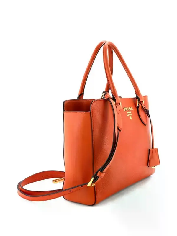 Prada Convertible Saffiano With Soft Calf Small Tote Bag