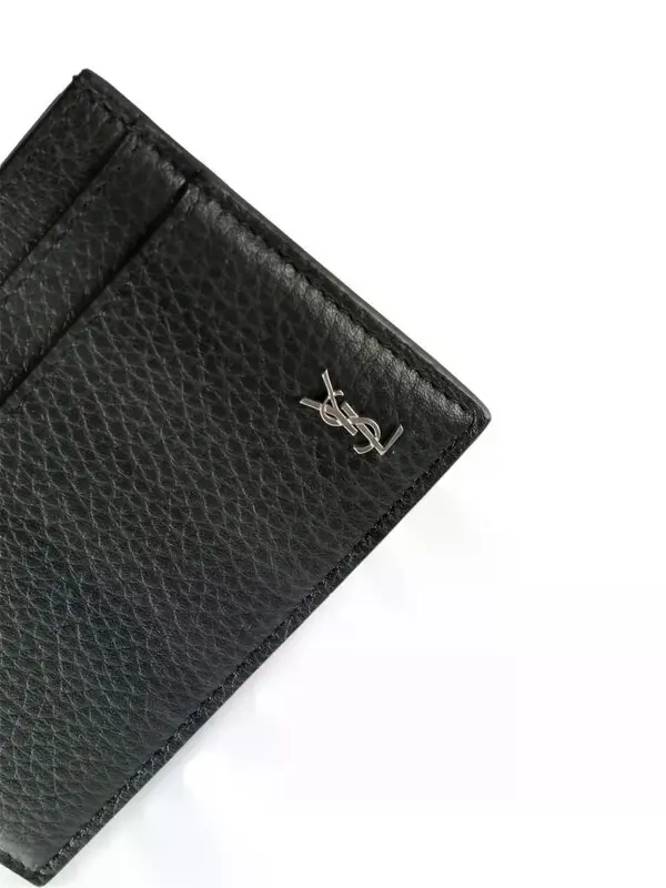 Saint Laurent Cassandre-appliqué Cardholder