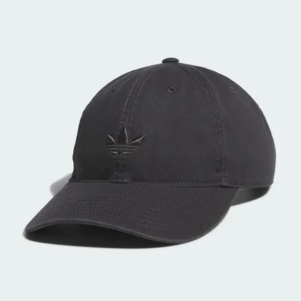 Adidas Relaxed Trefoil Strapback Cap - Carbon / Carbon