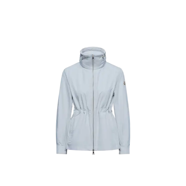 Moncler Enette Hooded Short Parka - Blue