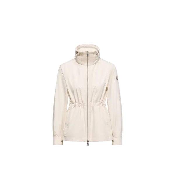 Moncler Enette Hooded Short Parka - White