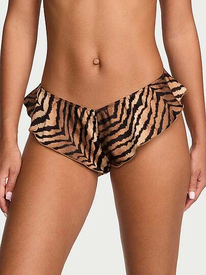 Victoria's Secret Satin Flutter Cheeky Panty - Print