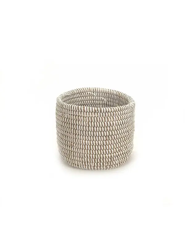 MBARE Catch-all Planter Monochrome Basket - White
