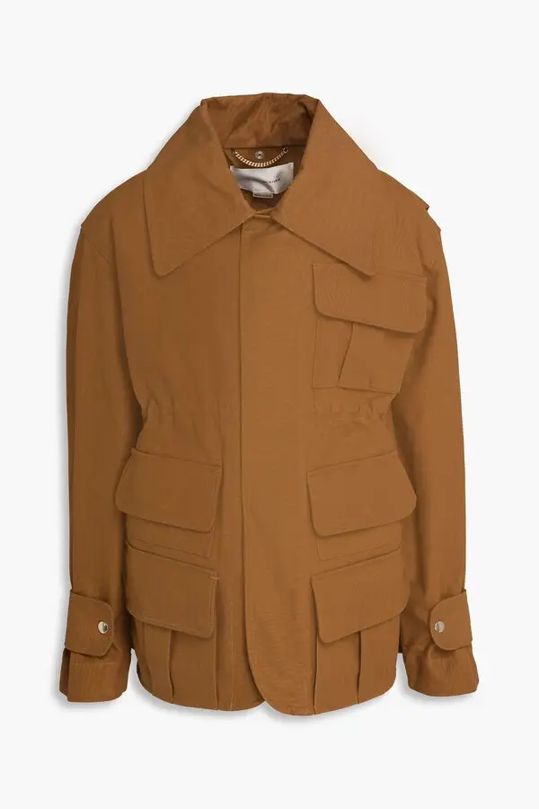 Victoria Beckham Cotton-canvas Jacket - Camel
