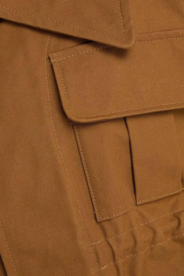 Victoria Beckham Cotton-canvas Jacket - Camel