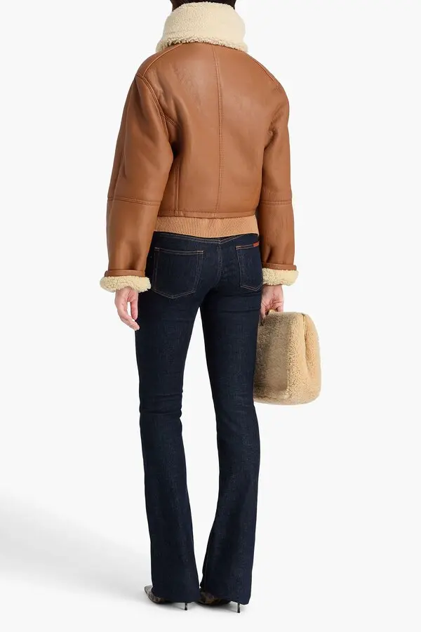 Victoria Beckham Shearling Jacket - Light Brown
