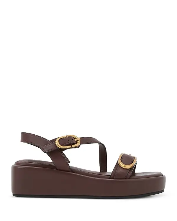 REISS Buckled Platform Sandals