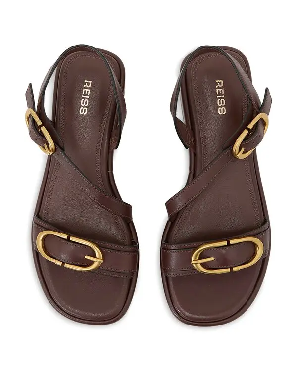 REISS Buckled Platform Sandals