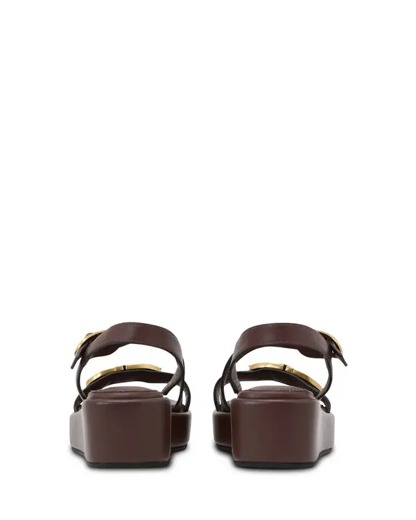 REISS Buckled Platform Sandals