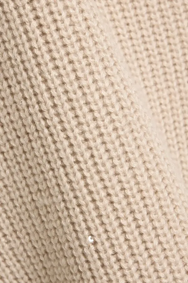 Brunello Cucinelli Sequin-embellished Cashmere And Silk-blend Midi Skirt